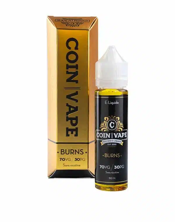 E liquide Burns Coin Vape 50ml Français pas cher, Envoi gratuit dès 49€