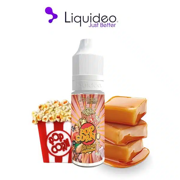E-liquide Pop Corn Caramel Liquideo en 10ml pas cher 4€90