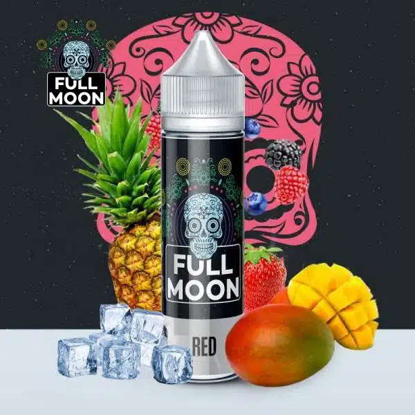 E-liquide Red 50ml Full Moon, e-liquide arômes mangue, ananas, fruits ...