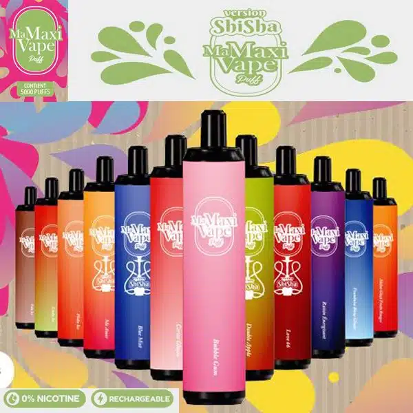Maxi 5000 Puffs Ma Maxi Vape - Maxi Puff 5000 bouffées à petit prix
