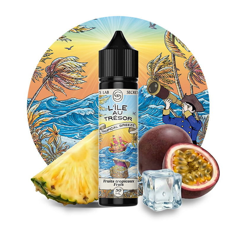 E-liquide Tropical Breeze 50ml L'Île au Trésor - Secret's Lab
