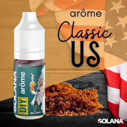 Arôme Concentré Classic US 10ml Solana - Tabac DIY Pas Cher